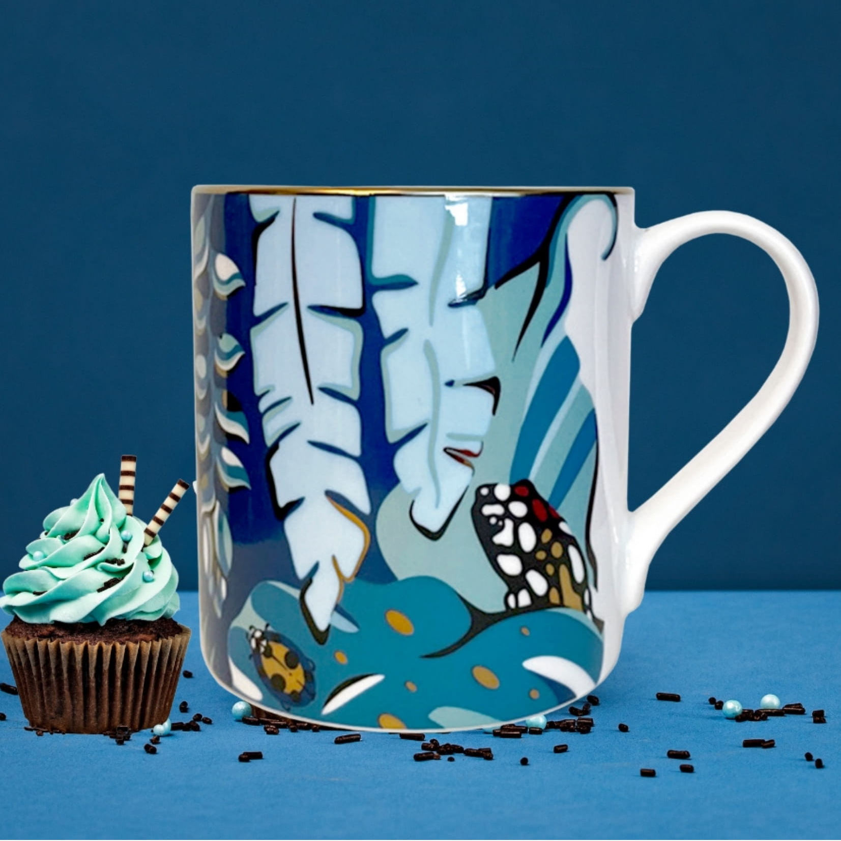 Fine Bone China Mug Winter Palm - Kaneka Subberwal